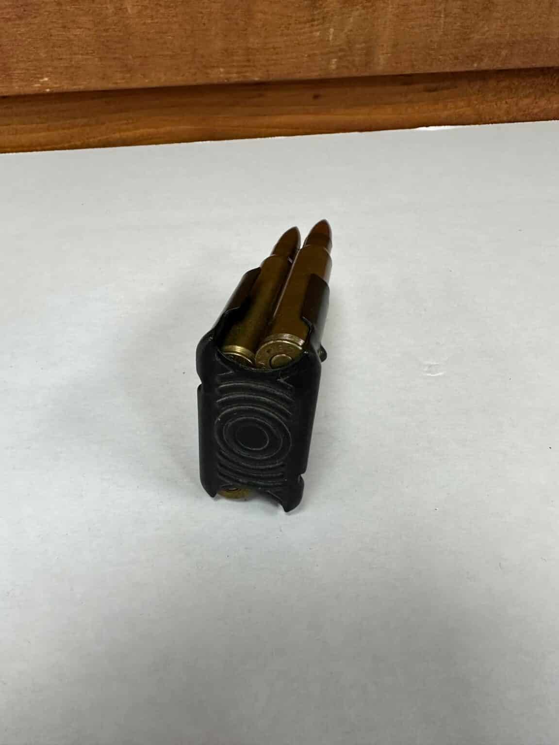 MILITARY SURPLUS 8 ROUNDS 30-06 BALL AMMO WITH M1 GARAND 8 ROUND ENBLOC ...