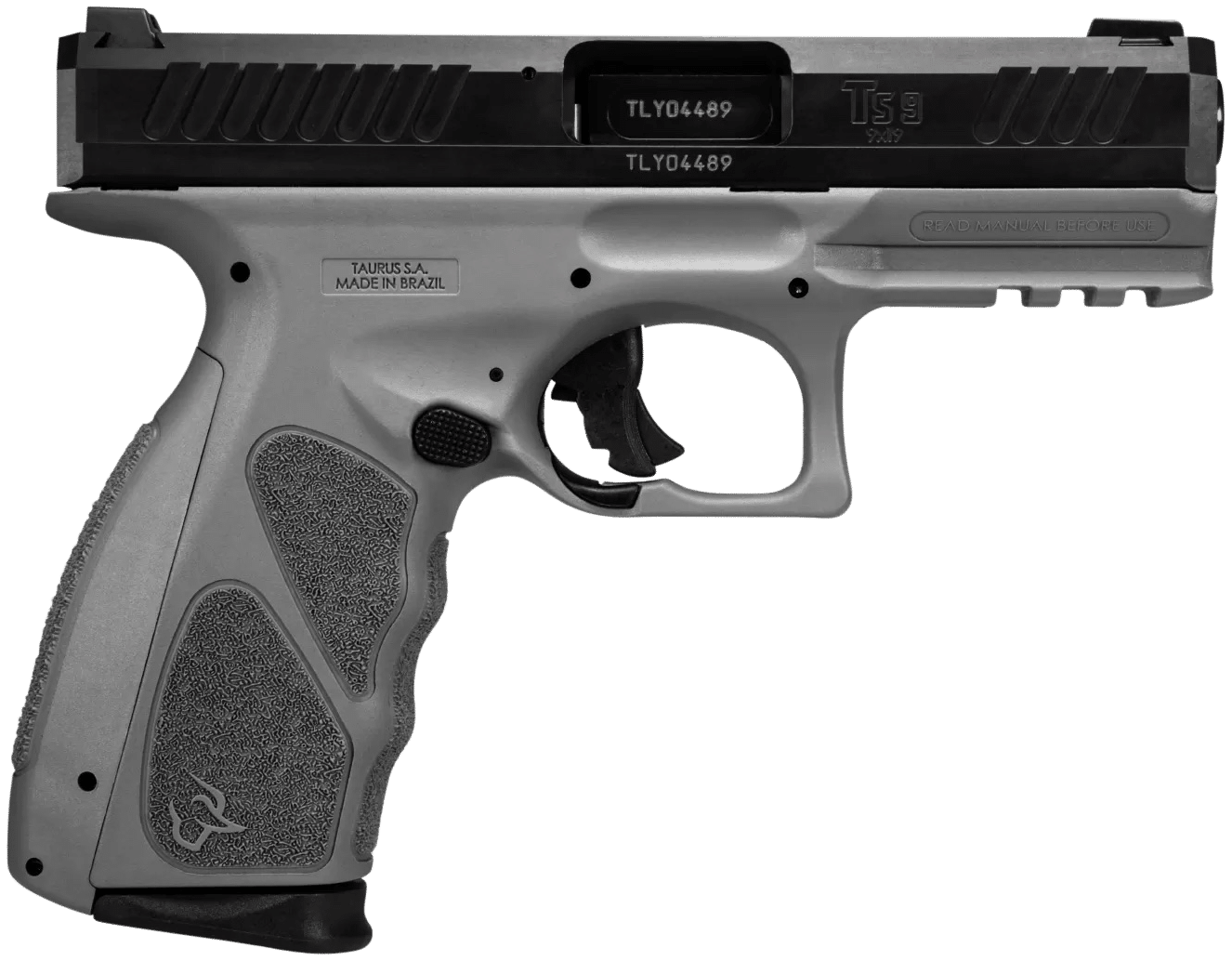 Taurus 1-TS9SR041GR TS9 9mm Luger 17+1 4" Matte Black Steel Barrel, Matte Black Serrated Slide ...