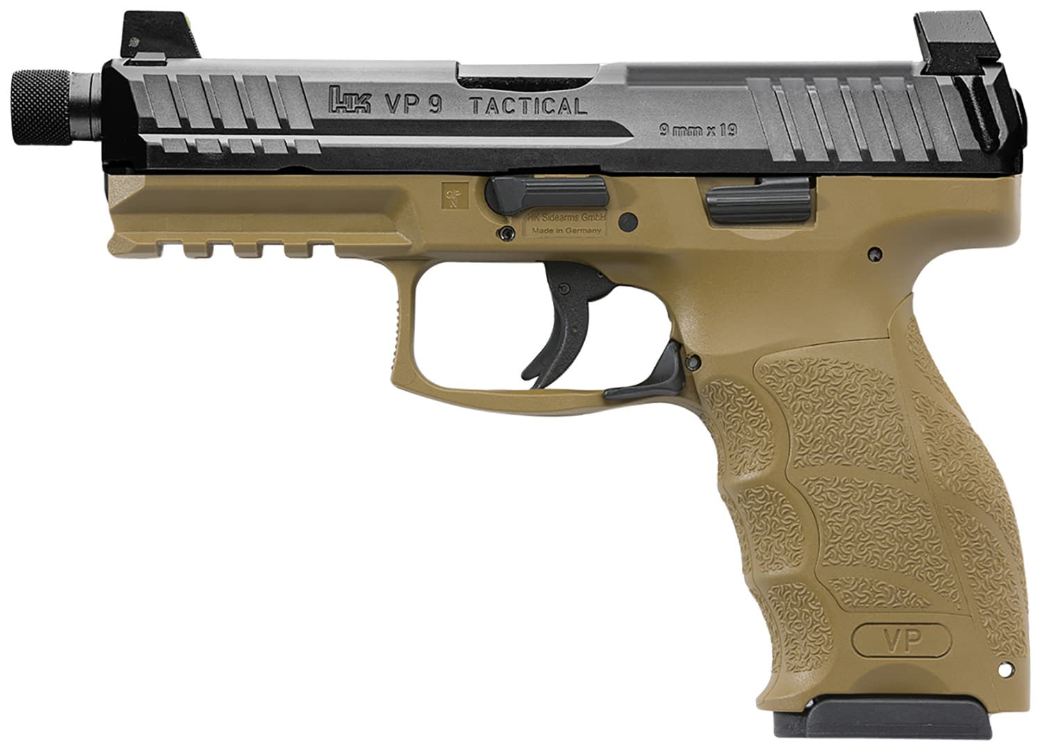 HK 81000775 VP9 Tactical Exclusive Finish Full Size 9mm Luger 10+1 4.70 ...