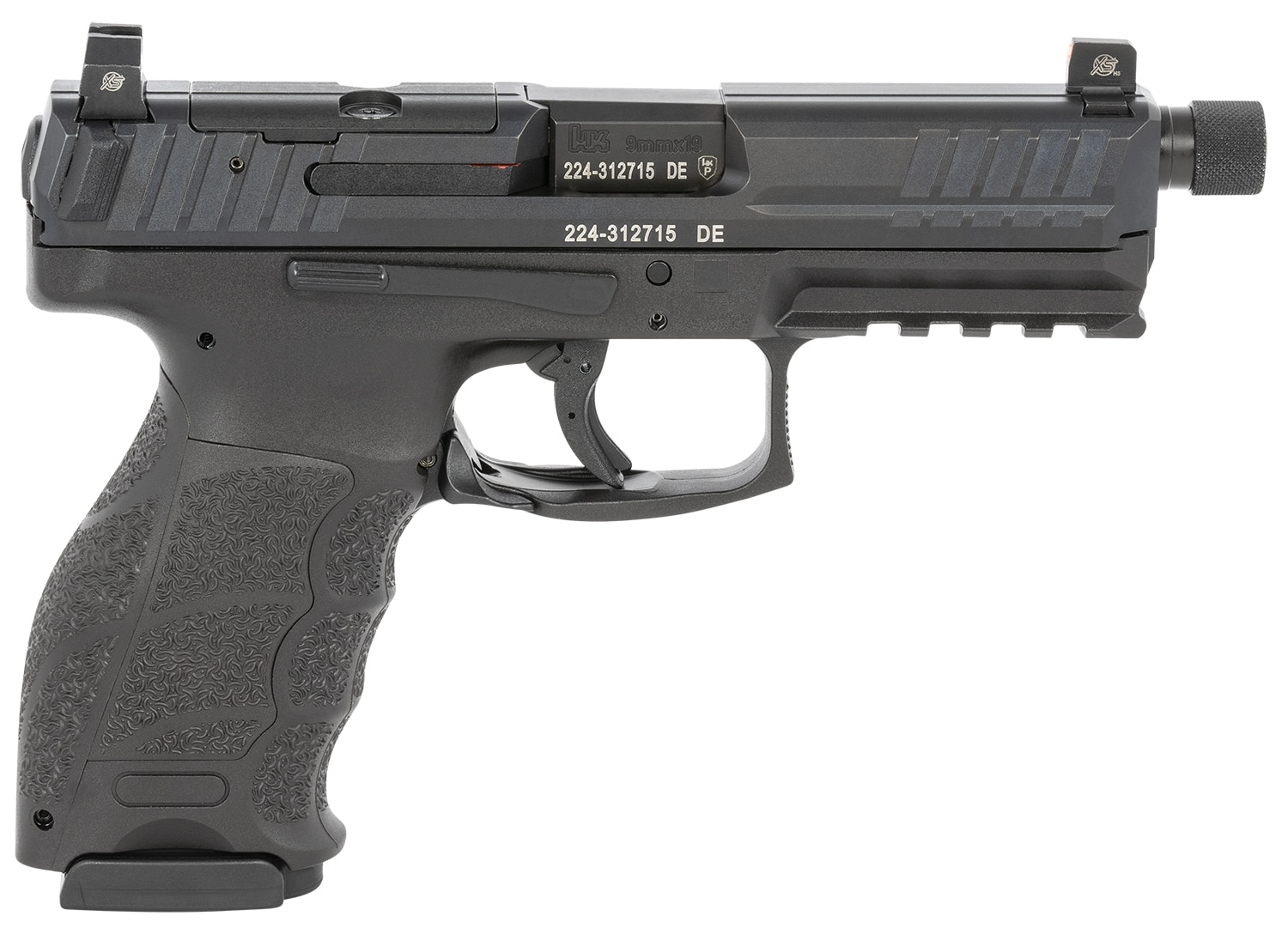 HK 81000625 VP9 Tactical 9mm Luger 17+1 4.70" Black Steel Threaded ...
