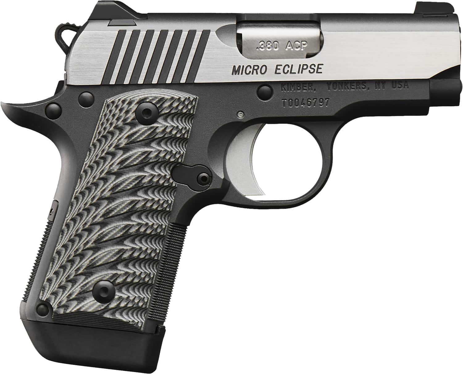 Kimber Mfg, Inc 3300188 Micro Eclipse 380 ACP 7+1 2.75" Stainless Match ...